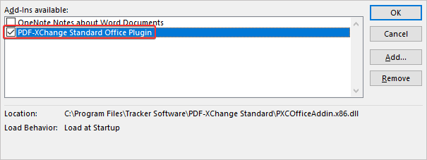 PDF-XChange Co Ltd :: Knowledge Base :: I have a problem with the MS Office toolbar add-in not ...